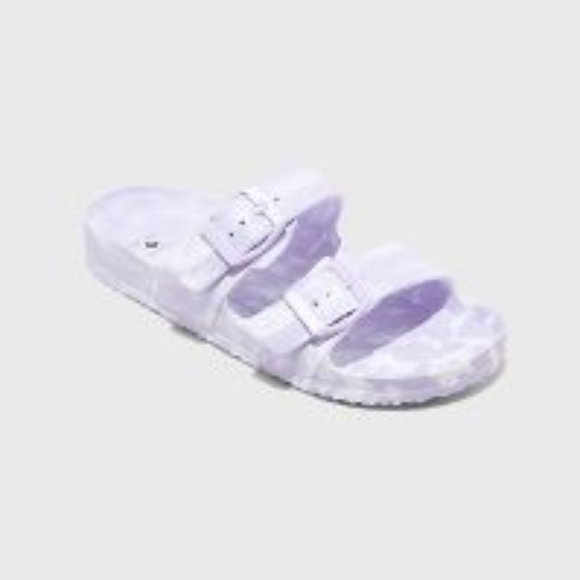 Shade & Shore | Shoes | Womens Neida Eva Two Band Slide Sandals Shade ...